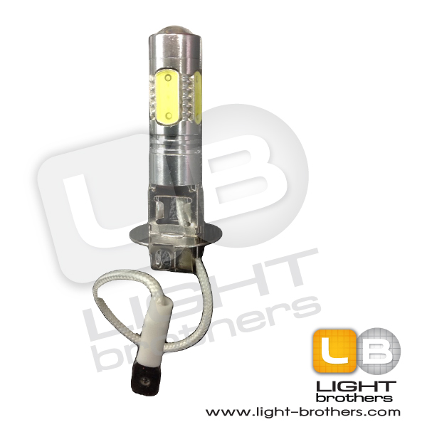 หลอดไฟหน้ารถยนต์ LED ขั้ว H3 - High Power 5 LEDs - Light-brothers